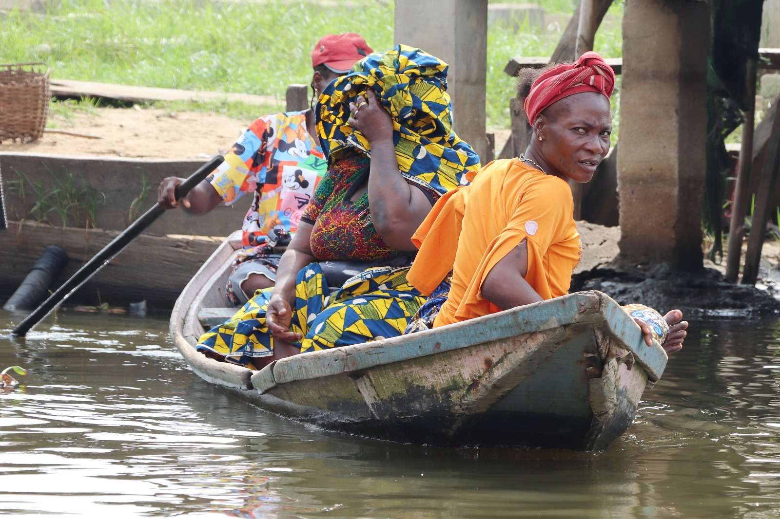 Village lacustre de Ganvié ; immersion dans la Venise de l'Afrique Région Atlantique BENIN ...